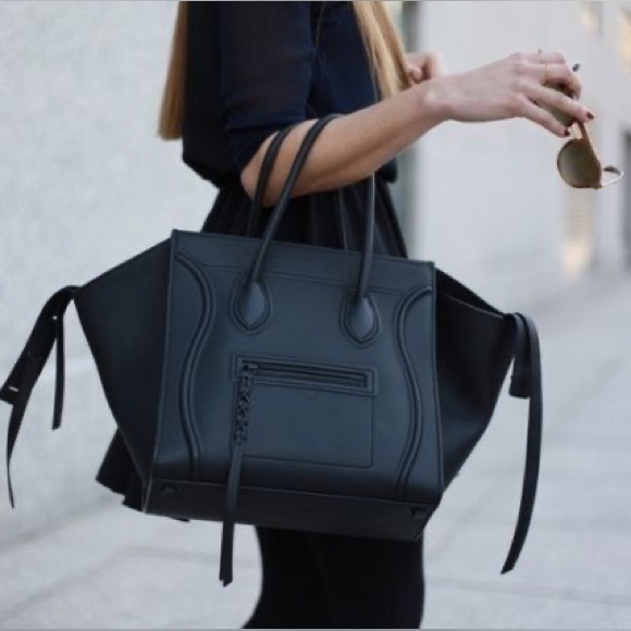 Celine | Bags | Celine Suede Leather Phantom Luggage In Slate | Poshmark